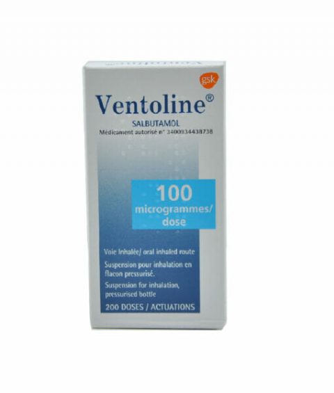 Ventoline Spray 100µg/Dose 200 Dosages | HarakaMeds
