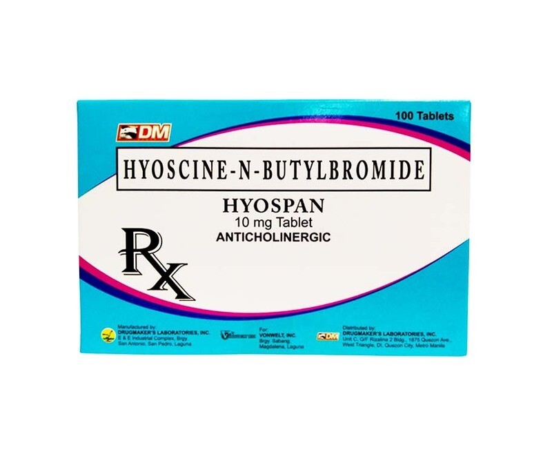 HYOSPAN (HYOSCINE-N-BUTYLBROMIDE) [100 COMP] | HarakaMeds