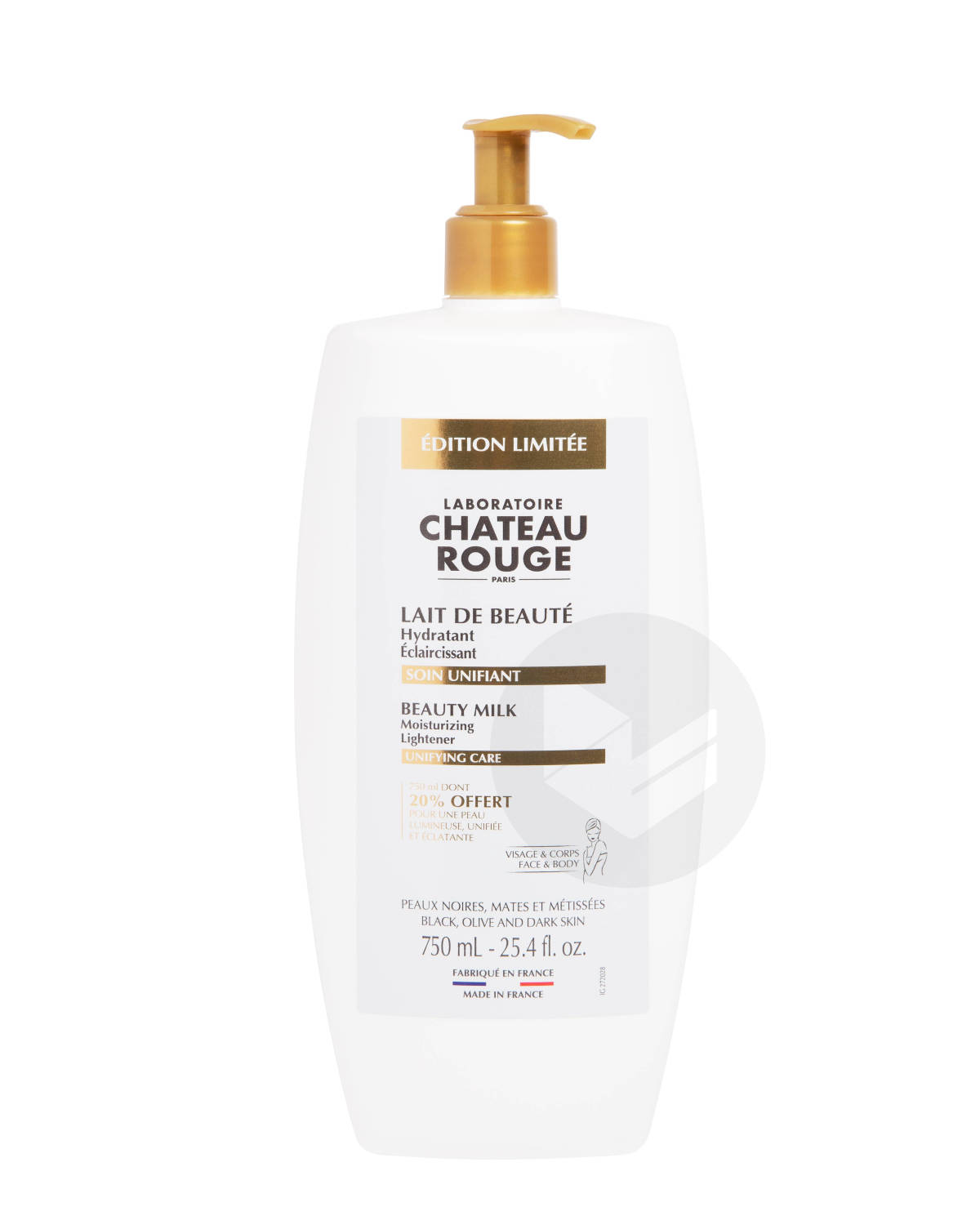 CHATEAU ROUGE LAIT HYDRATANT ECLAIRCISSANT 750ML | HarakaMeds
