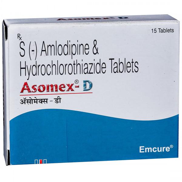 ASOMEX-D(AMLODIPINE HYDROCHLOROTHIAZIDE) [15tabs] | HarakaMeds