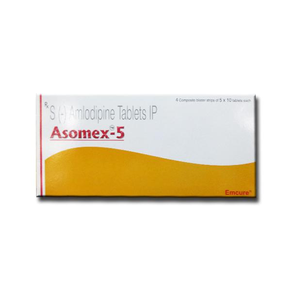 ASOMEX 5MG (AMLODIPINE) [200 tabs] | HarakaMeds